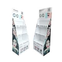 China Retail Shops Eco-friendly Custom Corrugated Cardboard Display Rack with Logo Packaging for sale