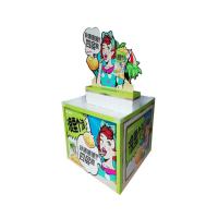 China Retail Shops Eco-friendly Custom Corrugated Cardboard Display Rack with Logo Packaging for sale