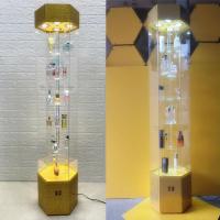 China High Grade Cold-rolled Sheet LED Display Case for Displaying Wiper and Acrylic Plinths for sale