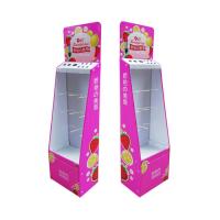 China Retail Shops Eco-friendly Custom Corrugated Cardboard Display Rack with Logo Packaging for sale