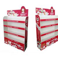 China Customized Eco Friendly Printing Paper Corrugated Rack Tray Stand for Retail Shops for sale