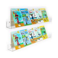 China Displaying Wiper Display Rack with Transparent Acrylic Wall Shelves and Brochure Holder for sale