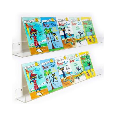 China Displaying Wiper Display Rack with Transparent Acrylic Wall Shelves and Brochure Holder for sale
