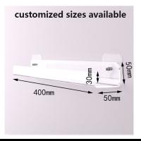 China Displaying Wiper Display Rack with Transparent Acrylic Wall Shelves and Brochure Holder for sale