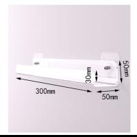 China Displaying Wiper Display Rack with Transparent Acrylic Wall Shelves and Brochure Holder for sale