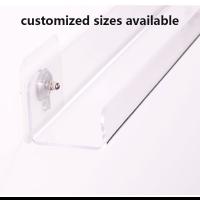 China Displaying Wiper Display Rack with Transparent Acrylic Wall Shelves and Brochure Holder for sale