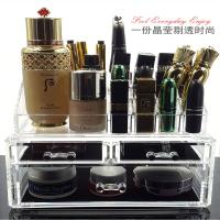 China Regular Size Clear Eyelash Box with High Grade Cold-rolled Sheet Acrylic Makeup Stand for sale