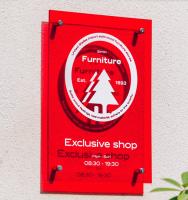 China Regular Size Acrylic Embossed Light Box Signs Display Stand for Acrylic Advertising for sale