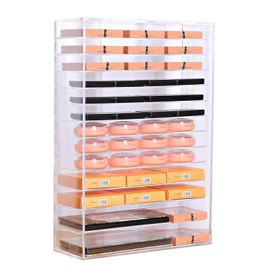 China Acrylic Boxes for Lipstick Gifts Regular Size Transparent Cosmetic Display Customized for sale