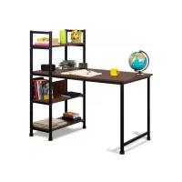 China Living Room Furniture Vintage Soho L Shape Wood Frame Study Workbench with Metal Legs for sale