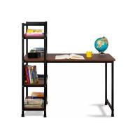 China Living Room Furniture Vintage Soho L Shape Wood Frame Study Workbench with Metal Legs for sale