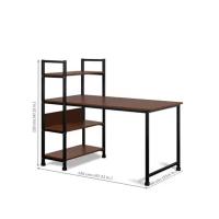 China Living Room Furniture Vintage Soho L Shape Wood Frame Study Workbench with Metal Legs for sale
