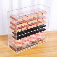 China Acrylic Boxes for Lipstick Gifts Regular Size Transparent Cosmetic Display Customized for sale