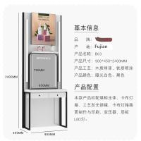 China Layered Cosmetic Display Stand with Customizable Layers and Double-Sided Mirror for sale