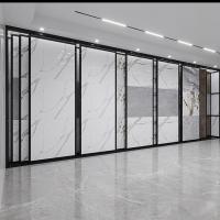 China Metal Granite Showroom Display Rack for Artificial Quartz and Ceramic Showroom Design for sale