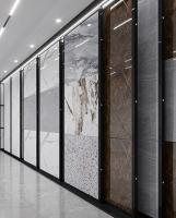 China Metal Granite Showroom Display Rack for Artificial Quartz and Ceramic Showroom Design for sale