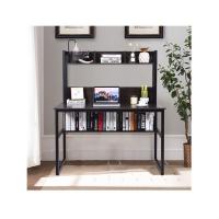 China Commercial Furniture SOHO Modern Wood Desk with Bookshelf and Laptop Workingstation for sale