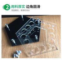 China 16 Slot Stackable Clear Acrylic Lipstick Display Stand for Eco-friendly Retail Shops for sale