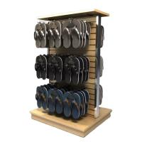 China Commercial Sectional Display Furniture Sandal Rack with Eco-friendly Display Stand for sale