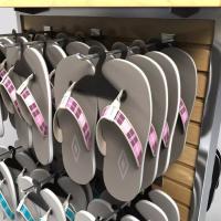 China Commercial Sectional Display Furniture Sandal Rack with Eco-friendly Display Stand for sale