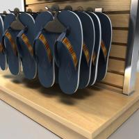 China Commercial Sectional Display Furniture Sandal Rack with Eco-friendly Display Stand for sale
