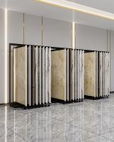 China Double-sided Metal Display Rack for Tile and Marble Display Modern Double-sided Design for sale