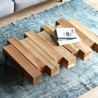 China European Wooden Coffee Table Modern Outdoor Extendable Table Folding Table Wood for sale