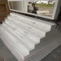 China Supermarket Rack Acrylic Black Display Cosmetic Fixture Set Makeup Display with Mirror Poster for sale