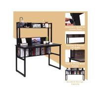 China CEO Student Office Vintage Furniture Specific Office Desks with Hutch Bookshelf Storage for sale