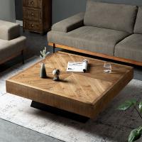 China Oak Coffee Table for Living Room TV Stand and Center Table Marble Wood Adjustable Simple for sale