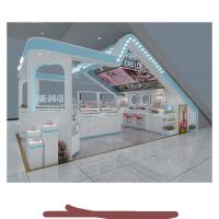China Custom Cosmetic Shopping Mall Interior Design with Modern Aesthetics and PU Leather for sale