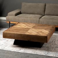 China Oak Coffee Table for Living Room TV Stand and Center Table Marble Wood Adjustable Simple for sale