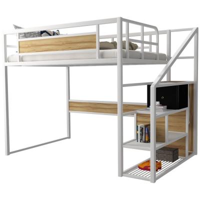 China Apartment 1800*1800*2000 Single Wooden Children Plywood Loft Bed with Drawers Stairs for sale