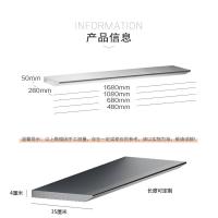 China Double-Sided Stainless Steel and Wood Wall Mount Shelves for Heavy Duty Storage for sale