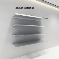 China Double-Sided Stainless Steel and Wood Wall Mount Shelves for Heavy Duty Storage for sale