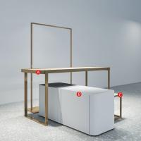 China Golden Apparel Display Rack Clothing Boutique Display Furniture for Kids Set Product for sale