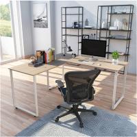 China Metal and Wood L Shape Desk for Home Office Study Table in Modern Design for sale