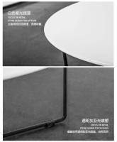 China Mail Packing Stainless Steel Oval Marble Living Room Table for Minimalist Dining for sale