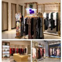 China Golden Clothing Rail Rack Heavy Duty Capacity 380kg Supermarket Rack Boutique Display for sale