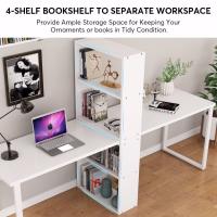 China Modern Soho Computer Desk with Book Shelves Standard and Customized for sale