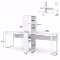 China Modern Soho Computer Desk with Book Shelves Standard and Customized for sale