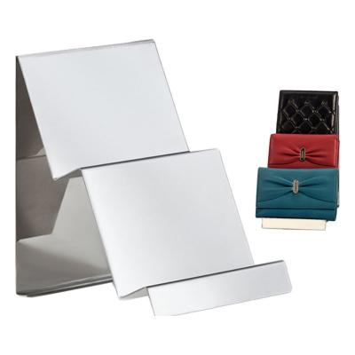 China Professional Wallet Presentation Acrylic Wallet Display Rack with Lock Double-sided for sale