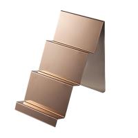 China Professional Wallet Presentation Acrylic Wallet Display Rack with Lock Double-sided for sale