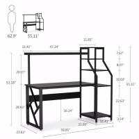 China Solidwood Working Station Gaming Computer Desk for Home Office Soho Wooden Desk for sale