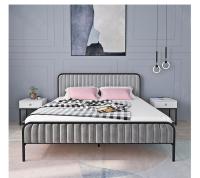 China 1800*1800*2000 Fashion Design Single Queen King Size Bed Frame with Aluminium Profile for sale