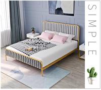 China 1800*1800*2000 Fashion Design Single Queen King Size Bed Frame with Aluminium Profile for sale