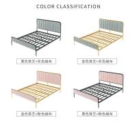China 1800*1800*2000 Fashion Design Single Queen King Size Bed Frame with Aluminium Profile for sale