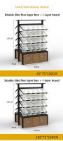 China Supermarket Convenience Store Display Rack for Snack Food Light Duty Style 5 Box Capacity for sale