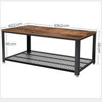 China Simple Loft Style Center Table Furniture with Storage American Vintage Retro Design for sale