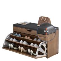 China Customized Wooden Shoe Organizer for Retail Shop Standing Storage and Display for sale
